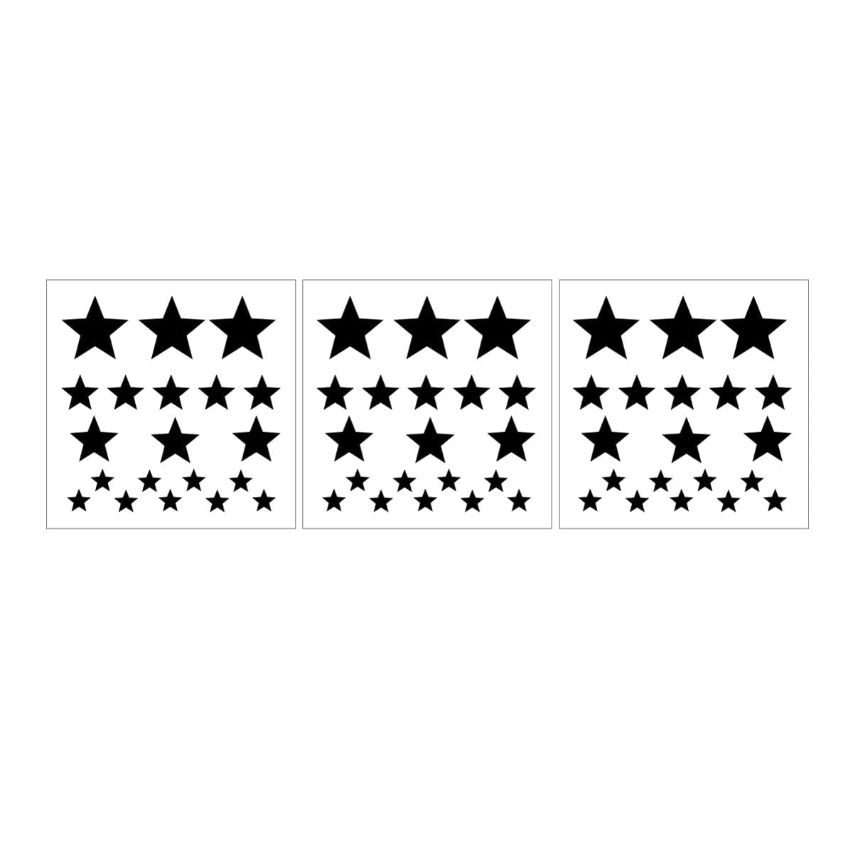 Miniset: Stars Black – dekornik.com wallstickers and wallpapers store